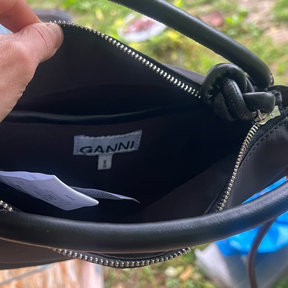 Ganni | Bags | New Auth Ganni Black Handbag Crossbody With Strap ...